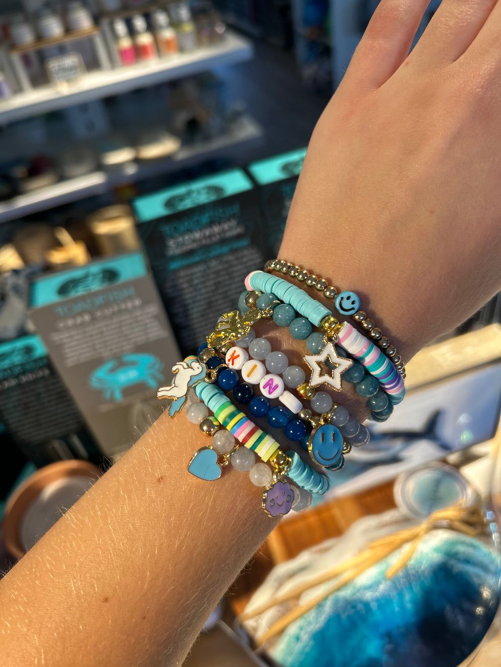 Little Miss Zoe | Blue Assorted Bracelets – Piper and Dune
